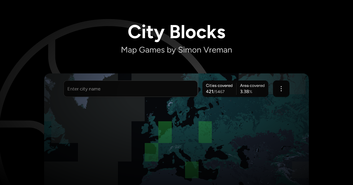 City Blocks | Map Games