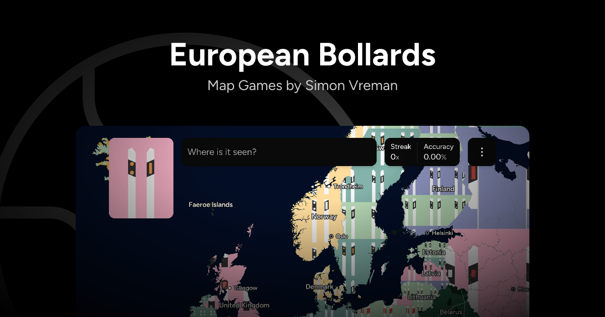 European Bollards | Map Games