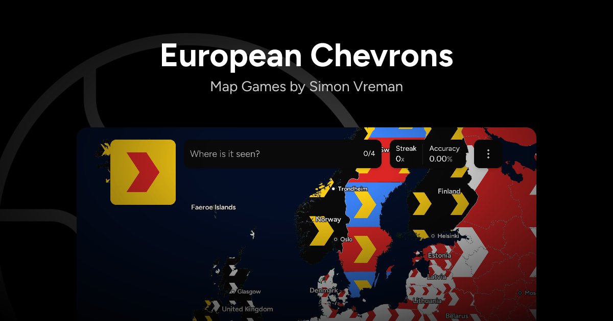 European Chevrons | Map Games